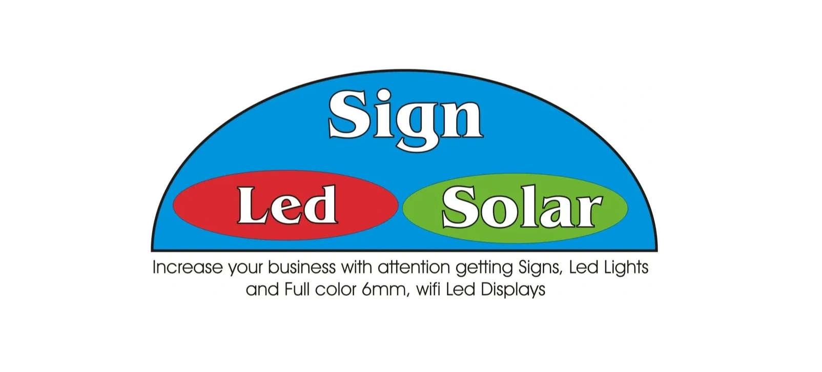 signs solar leds