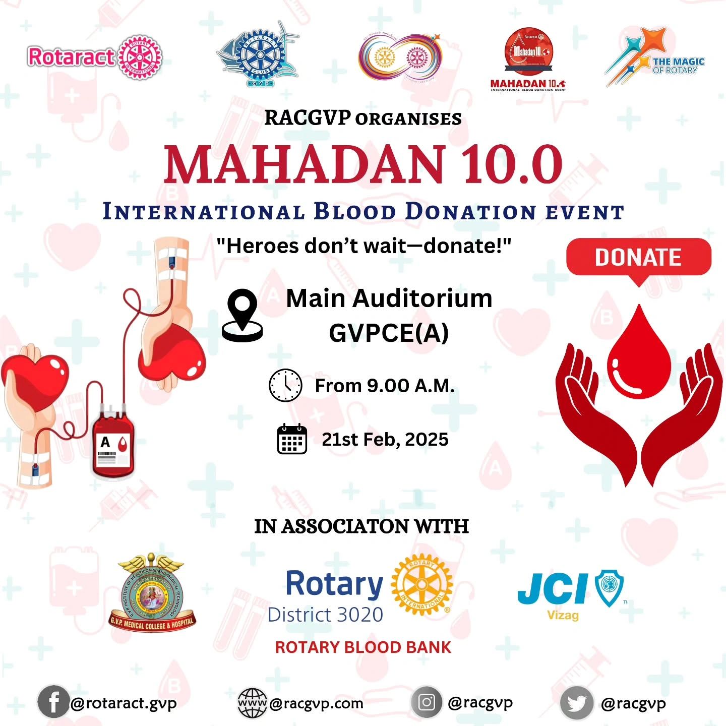 Mahadan 10.0 – International Blood Donation Event