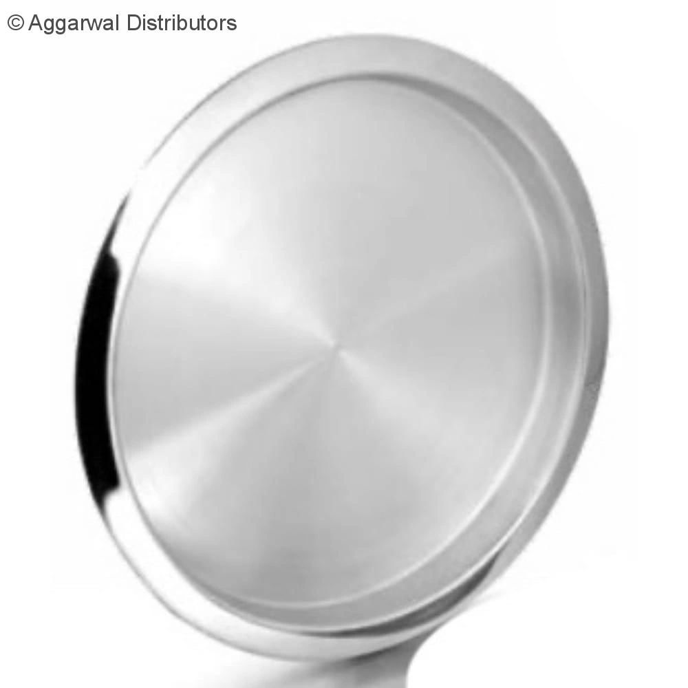 THALI- ROUND SALVER - 13" -STAINLESS STEEL