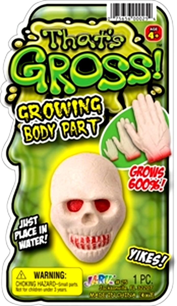 Magic GROW HUMAN SKULL Severed Head Growing Body Part Laboratory Jar ...