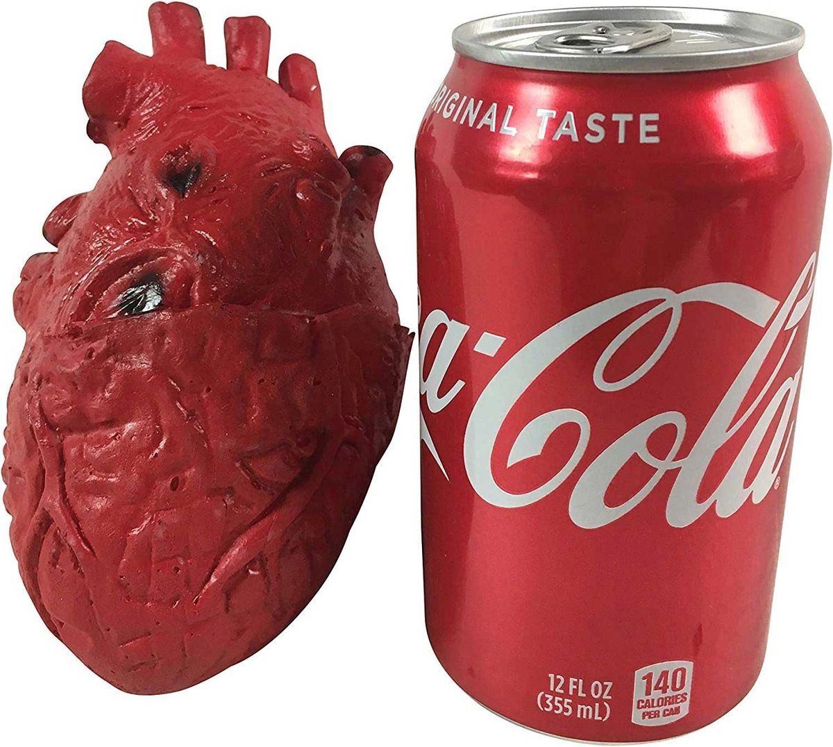 Soft Latex LIFE SIZE FAKE HUMAN HEART Gory Body Part Scary Halloween ...