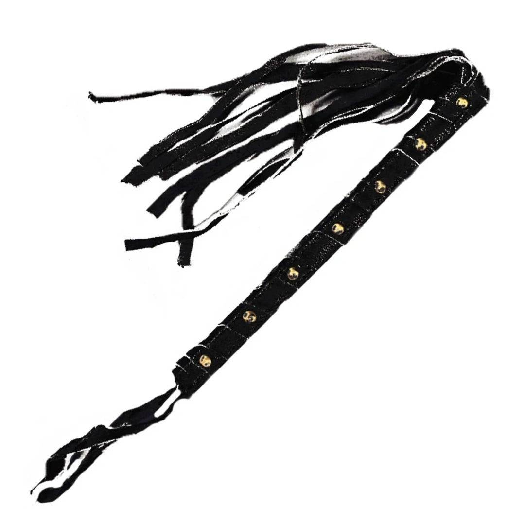 Gothic Leather Scourge CAT-O-NINE TAIL WHIP Cosplay LARP Costume Prop ...
