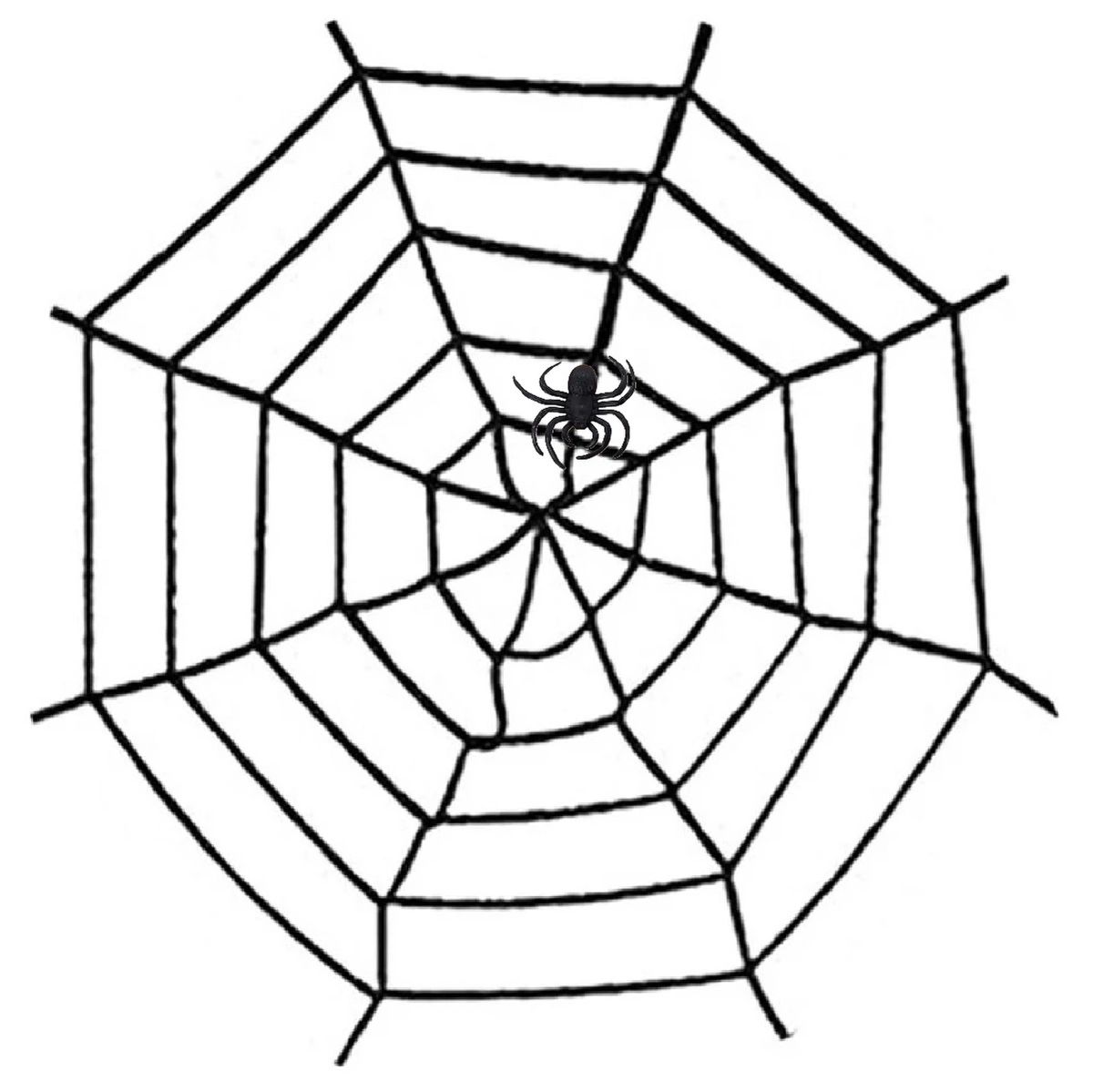 5-Ft (1.5M) Spooky ROPE SPIDER WEB Halloween Haunted House Prop ...