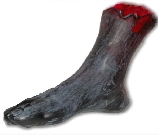 Life Size Body Part-SEVERED BLOODY ZOMBIE FOOT-Creepy Haunted House ...