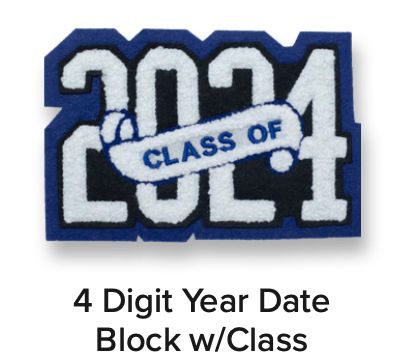 Class of 4-Digit Sleeve Patch (4 Inch)
