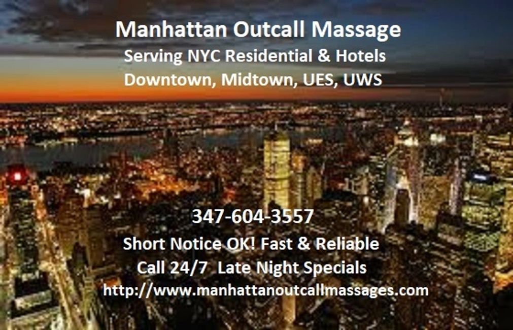 Rates Manhattan Outcall Massages
