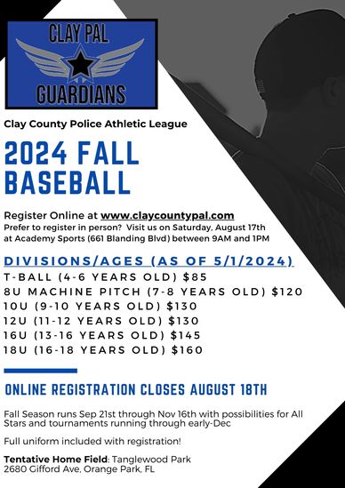 Youth Sports - Police Athletic League of Clay County, Inc.