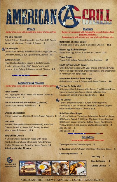 Picture of Menu | American Grill