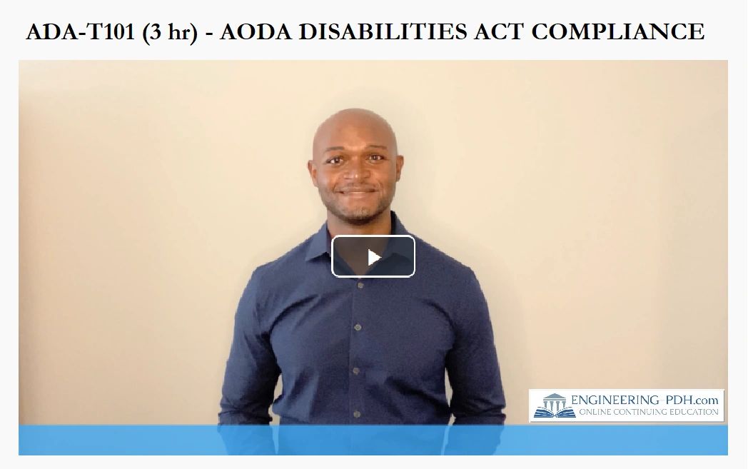 ADA-'T101 (3 hr) - AODA Disabilities Act Compliance 2024 - Interactive ...