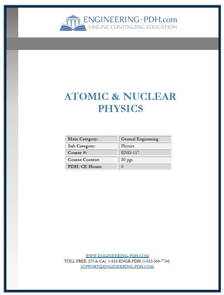 #ENG-117 (8 Hrs) - Atomic & Nuclear Physics