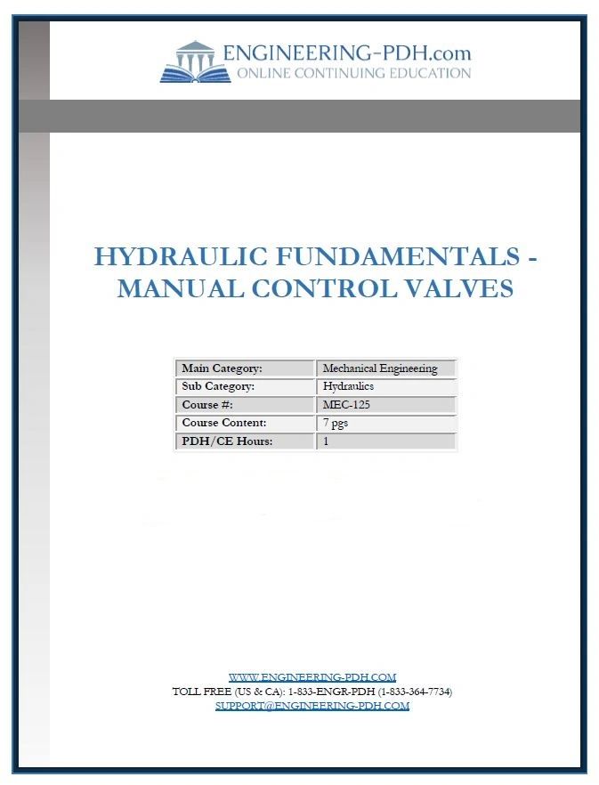 MEC-125 (1 Hrs) - Hydraulic Fundamentals - Manual Control Valves