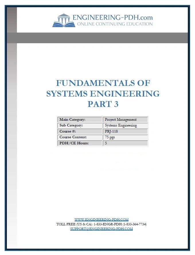 PRJ-118 (5 Hrs) - Fundamentals of System Engineering Part 3