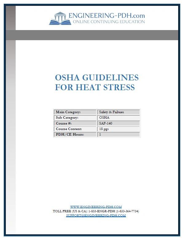 SAF-140 (1 Hrs) - OSHA Guidelines for Heat Stress