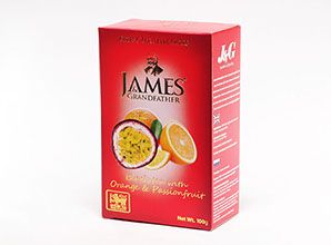 James Pure Ceylon Black Tea with Orange & passion fruit (3.5oz/100gm ...