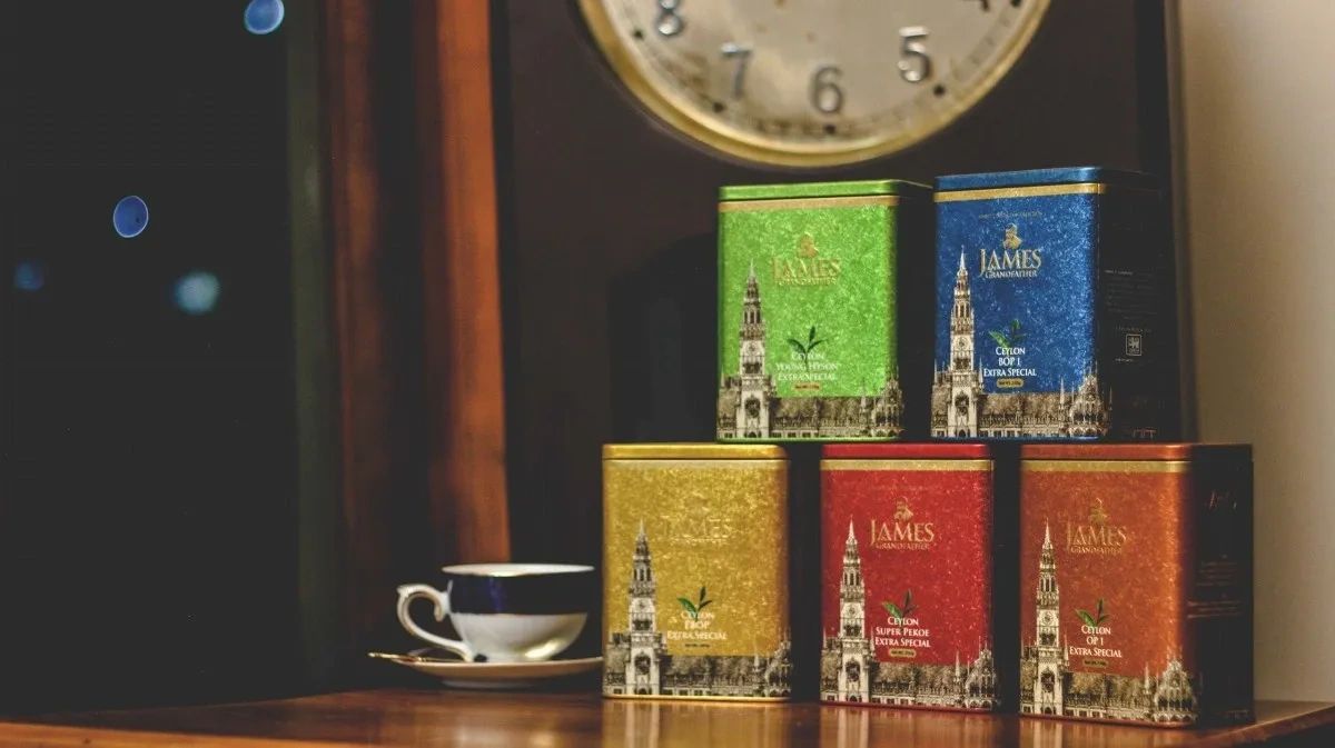 James & Grandfather Ceylon Extra Special Teas in Matel Tin Range