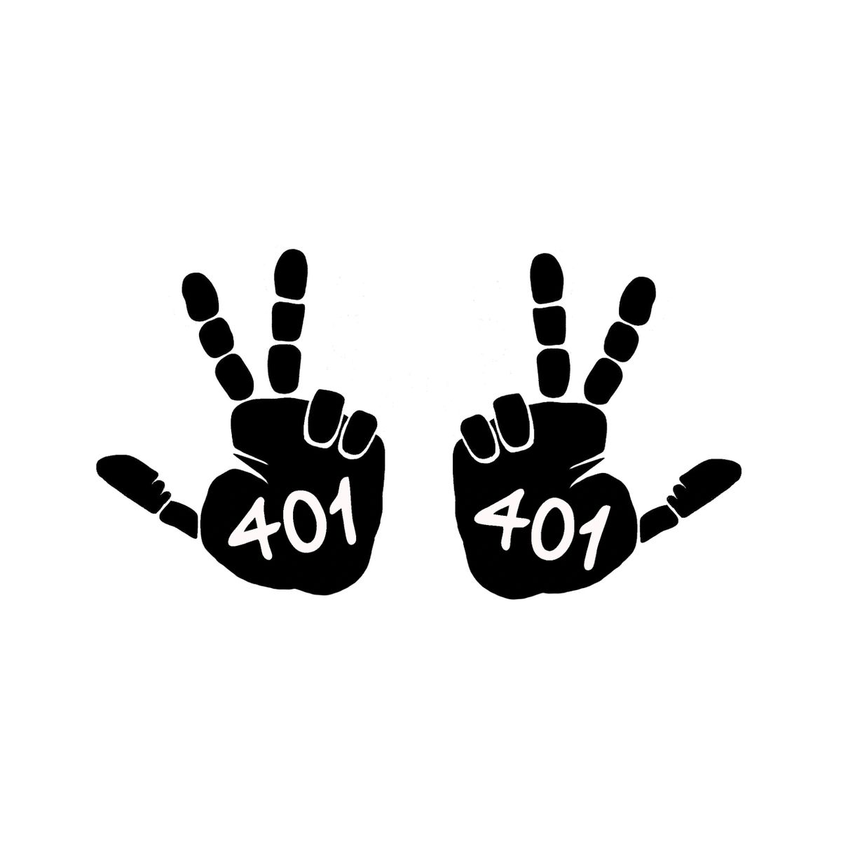 Mirror Decal - 401 Jeep Wave