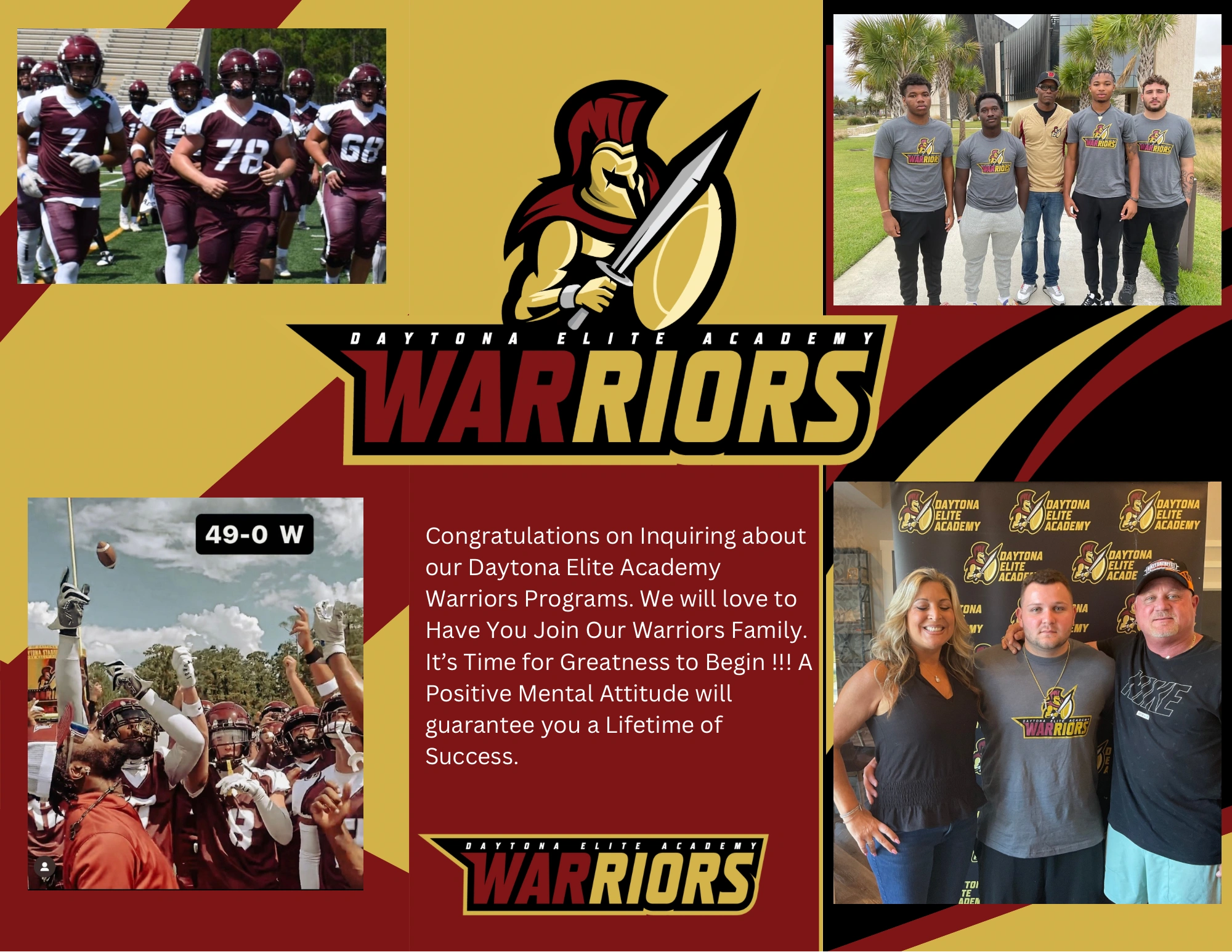GO WARRIORS DEA | Daytona Elite Academy