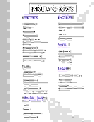 Misuta Chow's - Restaurant, Bar, Arcade, Japanese, Ramen, Rice Bowls