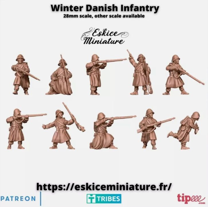 WW2 Danish Winter Infantry Set
