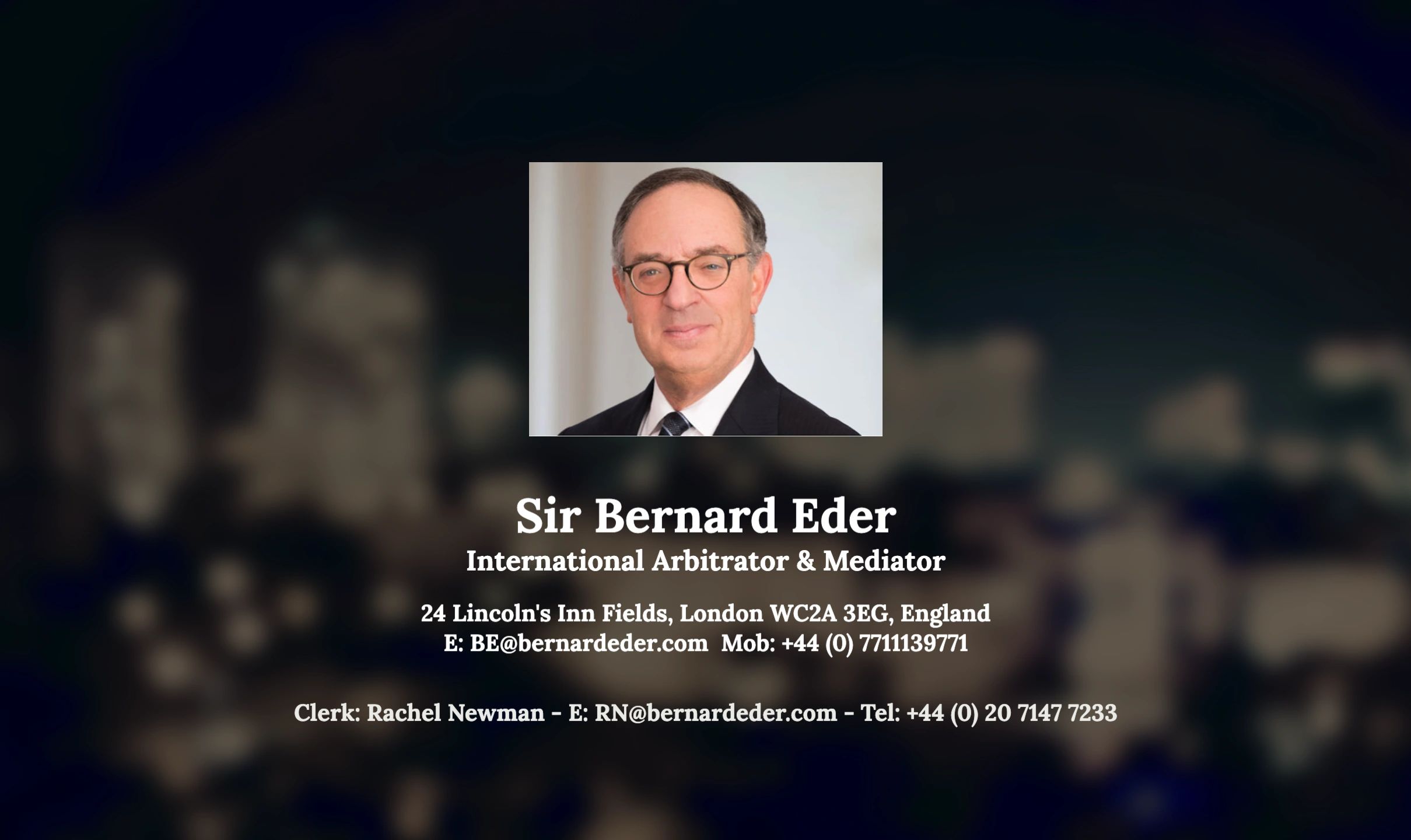 Bernard Eder - Sir Bernard Eder