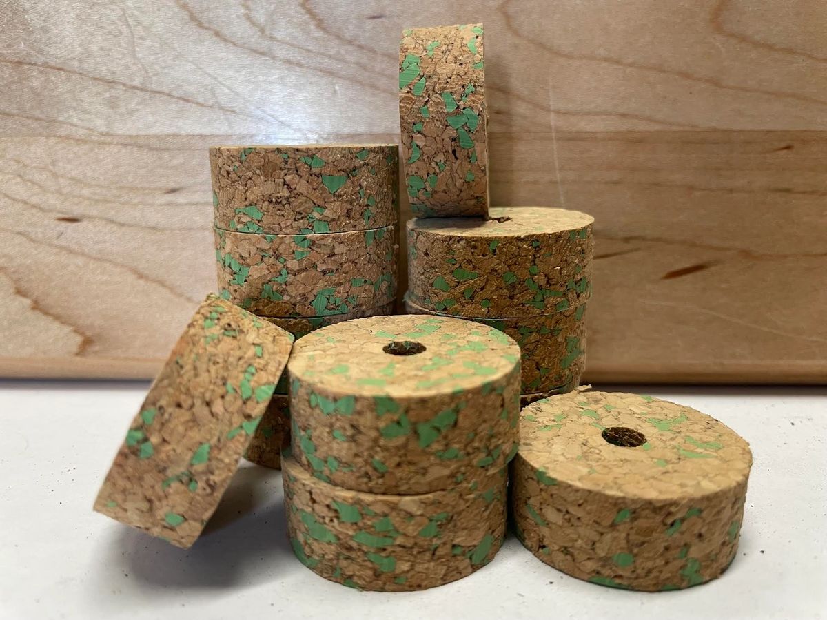 Cork Rings "Green Moss"