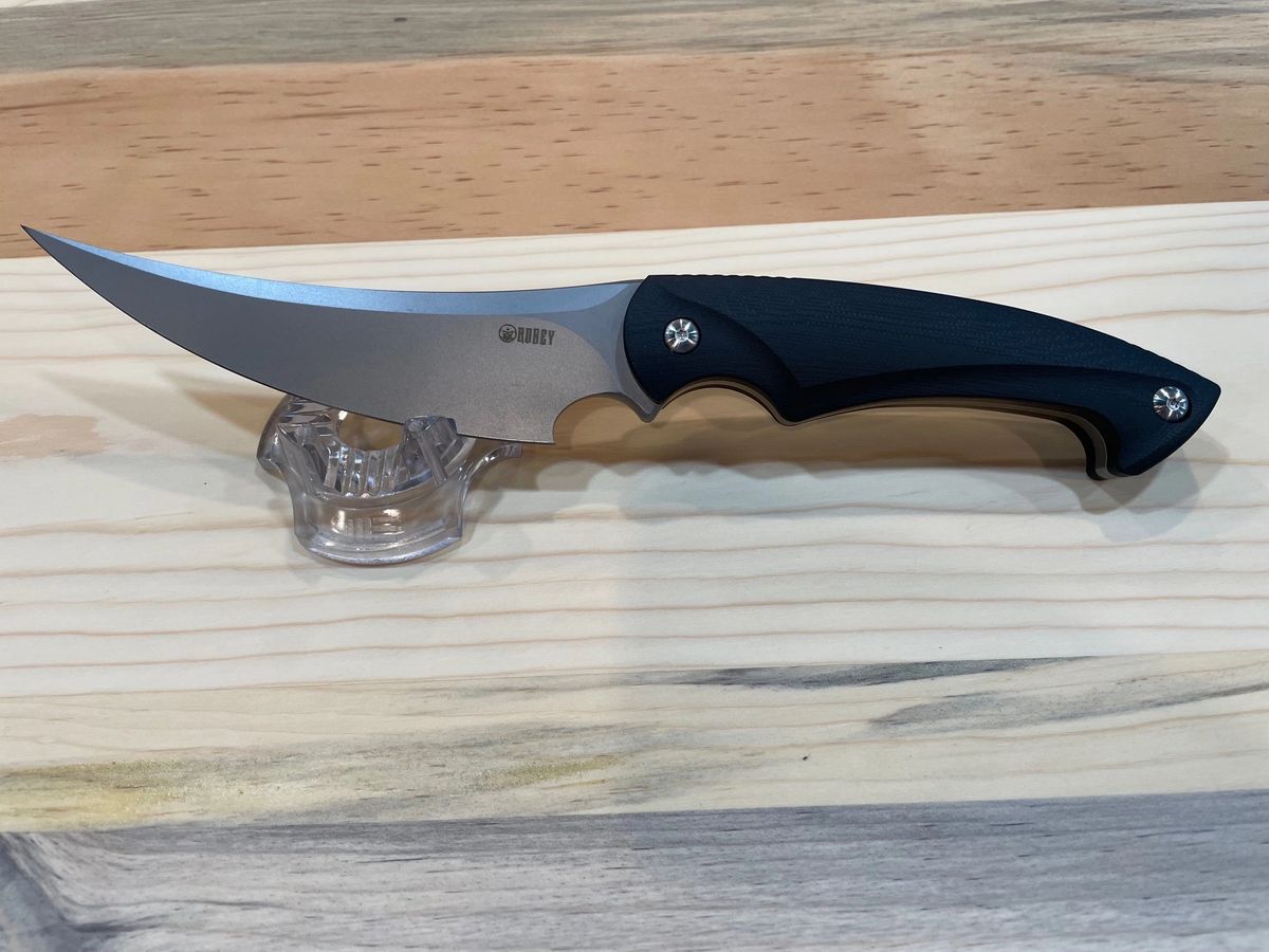 Scimitar Fixed Blade Hunting Knife G10 Handle