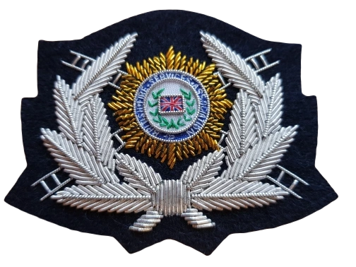BFSA Embroidered Officers Cap Badge
