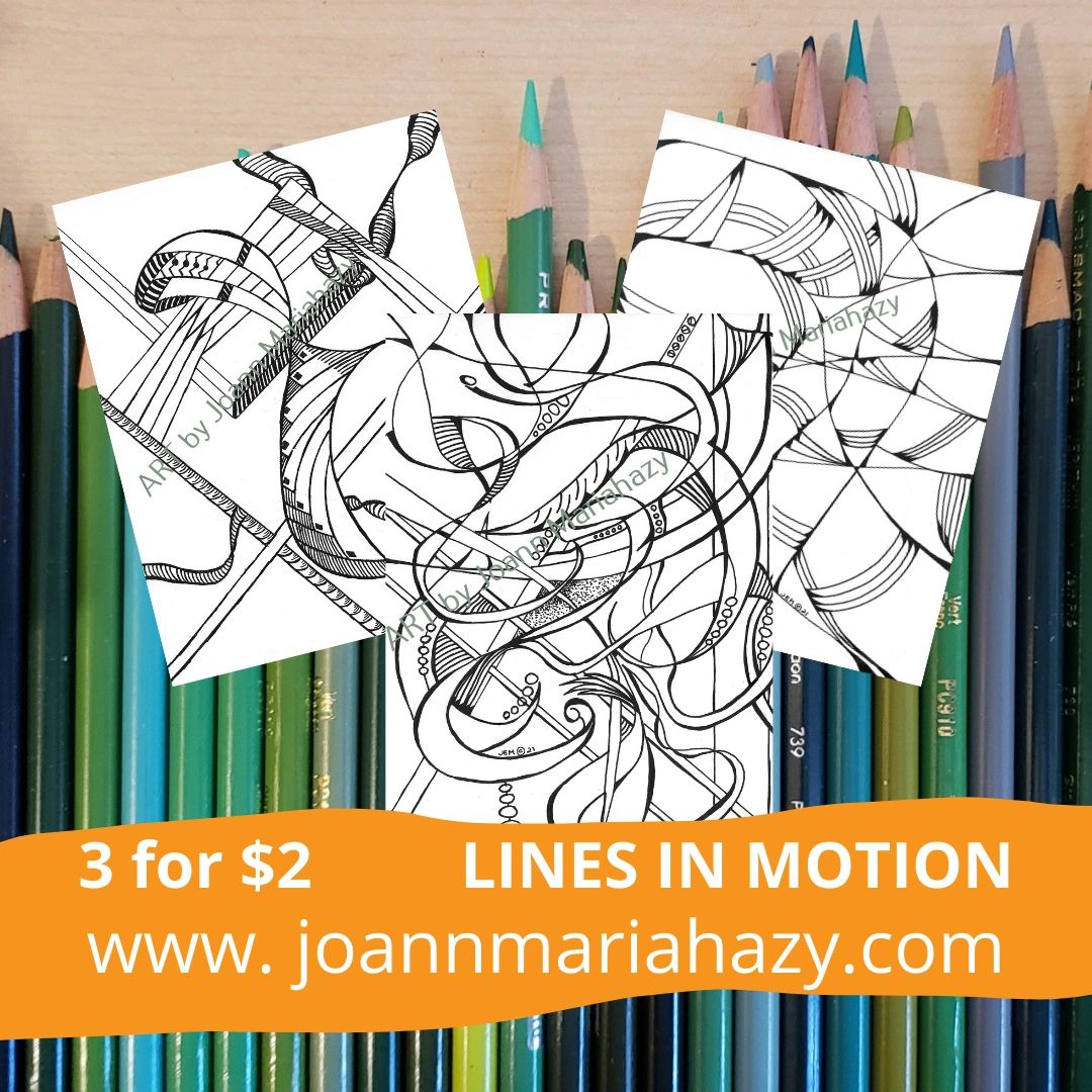 Lines In Motion - Bundle of Coloring Pages