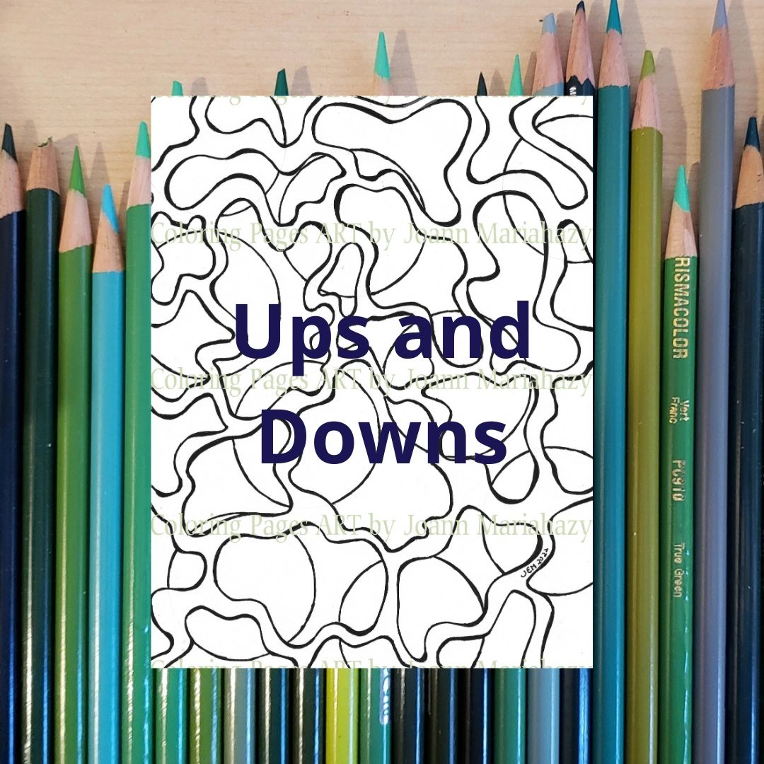 Ups and Downs - Individual Hand Drawn Coloring Page