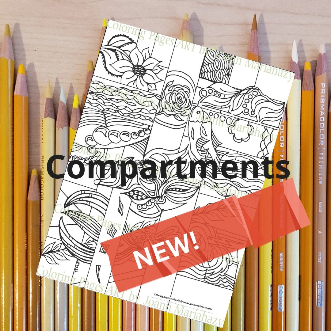 Compartments Individual Coloring Page
