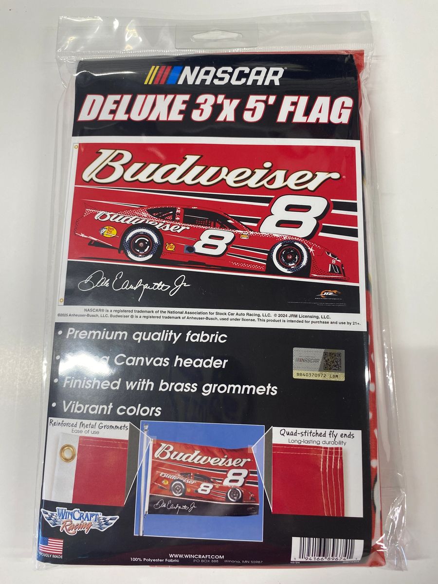 Dale Jr Budweiser Deluxe flag