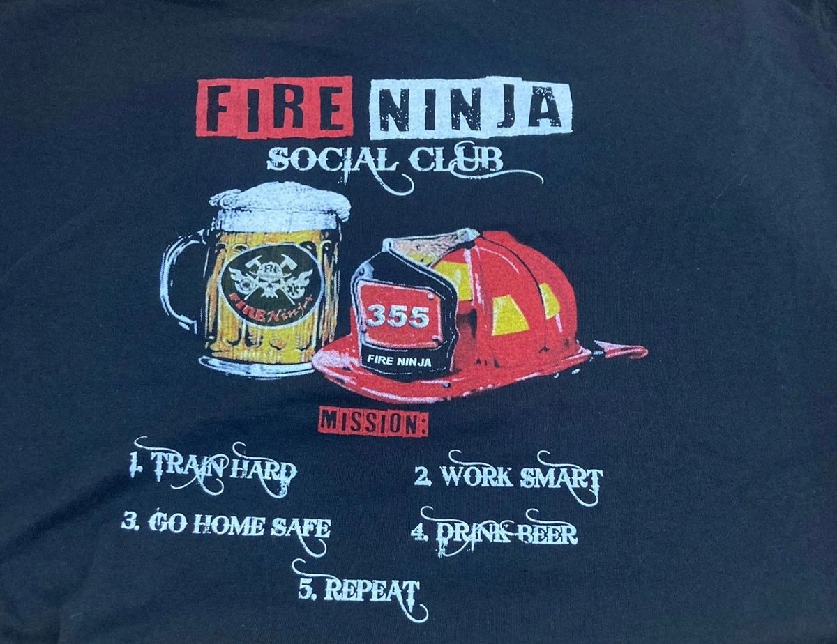 FIRE NINJA SOCIAL CLUB T-SHIRT