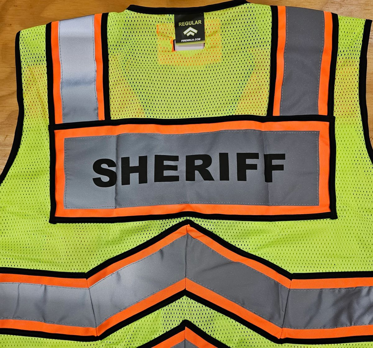 ULTRABRIGHT ORANGE-SHERIFF PUBLIC SAFETY VEST