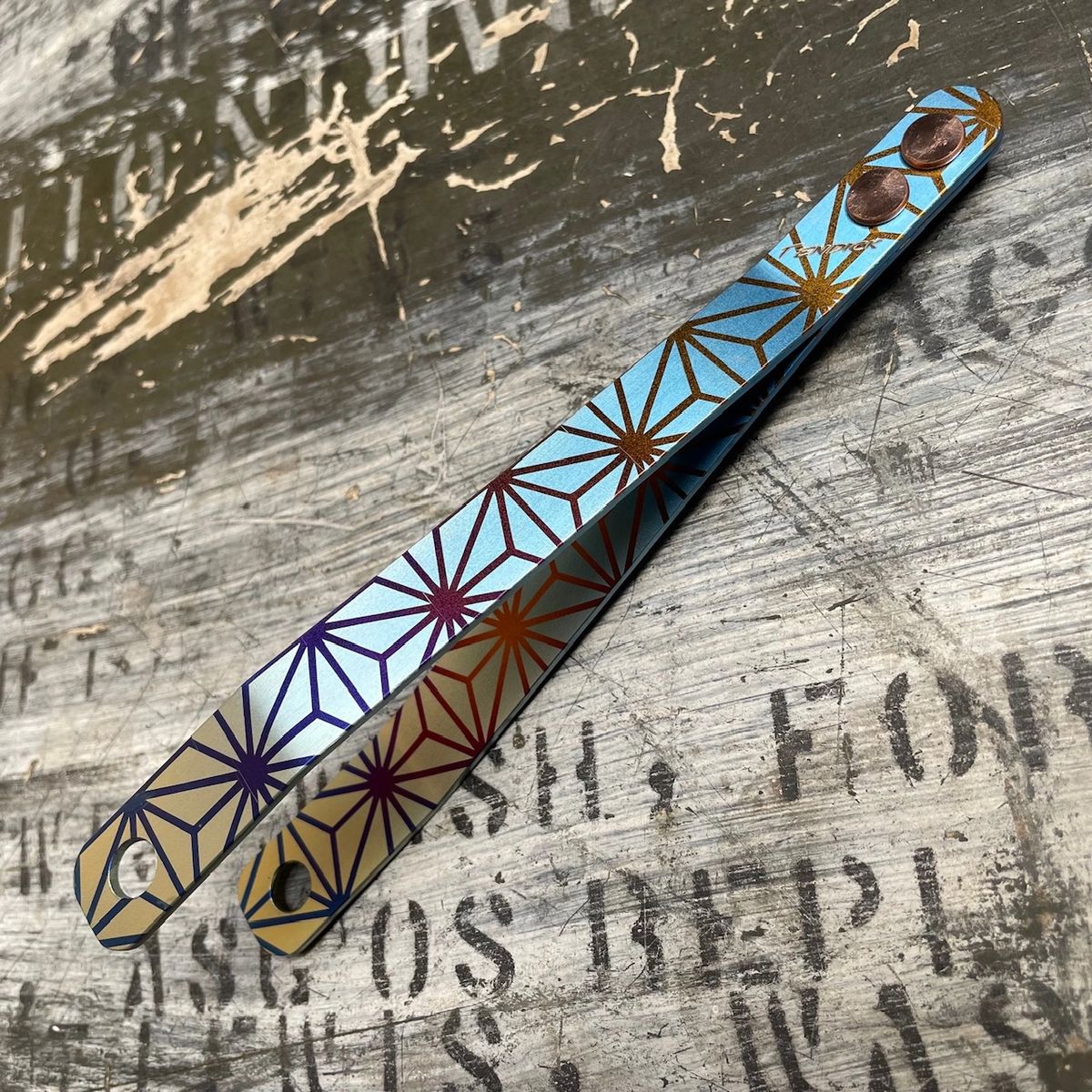 7” Deluxe Titanium tongs