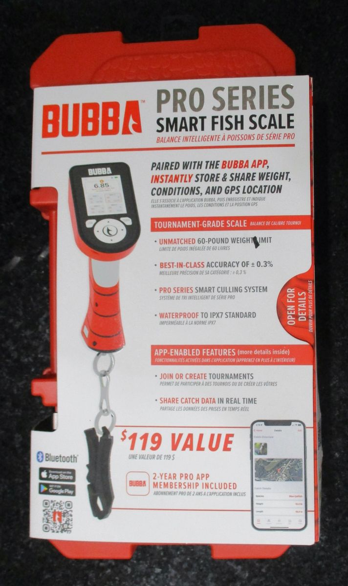 Bubba Blade Pro Series Smart Fish Scale (Waterproof, Smart Culling ...