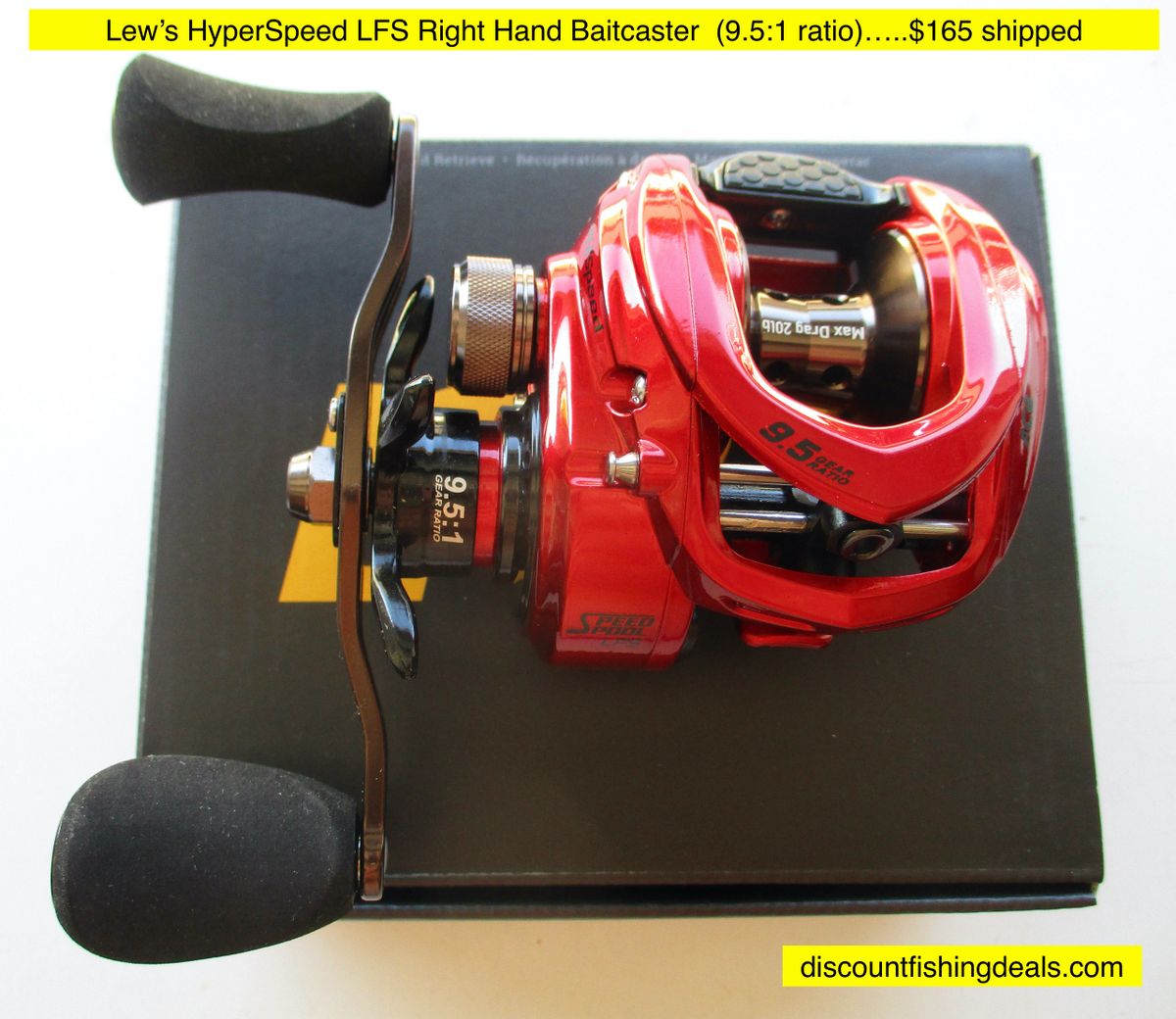 Lew's HyperSpeed LFS HS1 9.5 Right Hand Baitcaster (9.5:1 ratio)