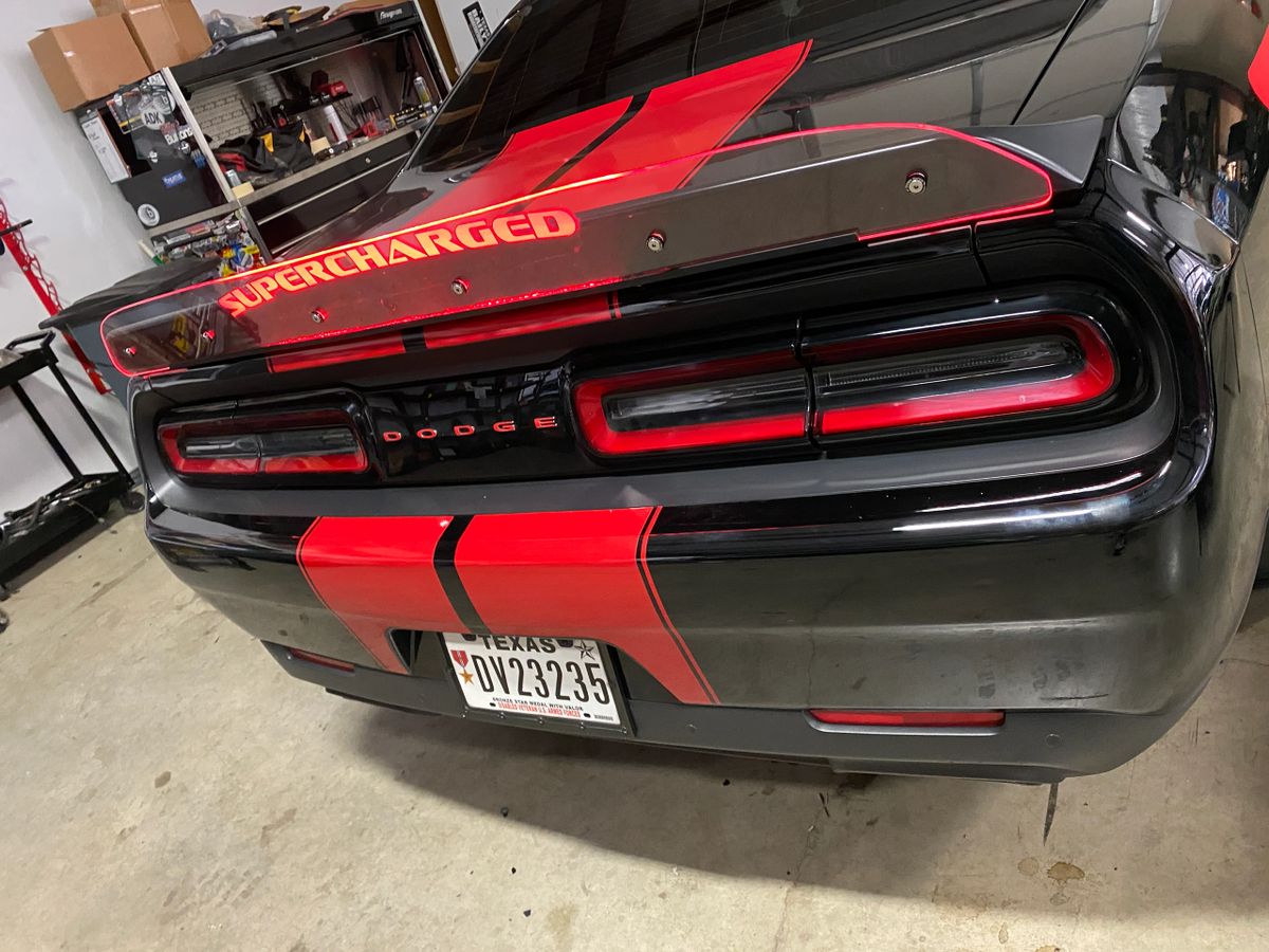 LitePulse Dodge Challenger Illuminated Wickerbill
