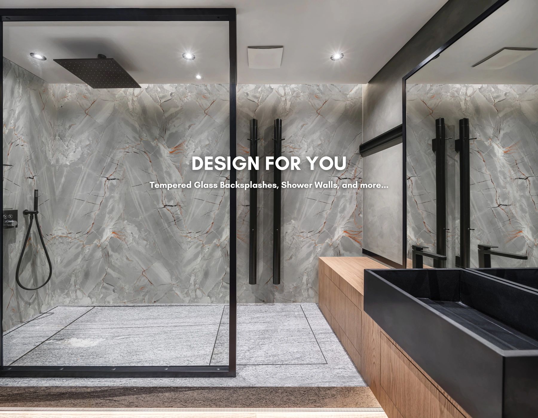 Solid Glass Backsplash - IMAGIO Glass Design