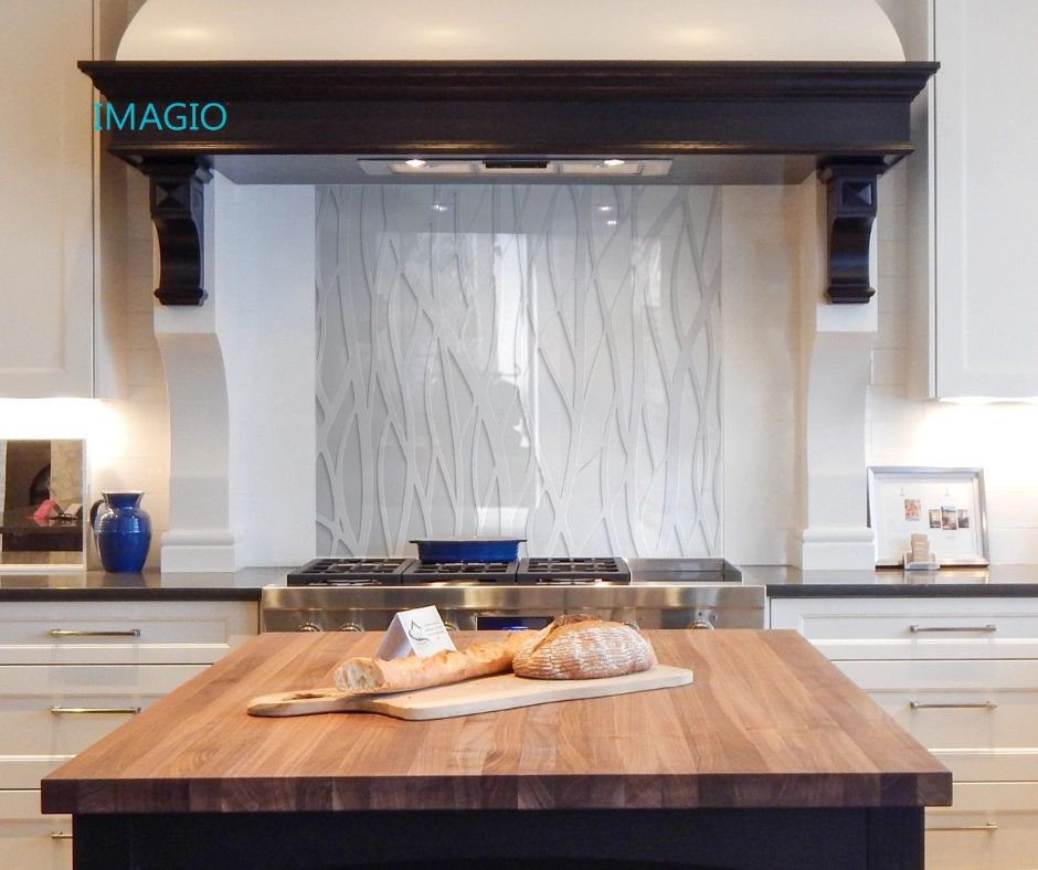 Gradient Birch StoveSplash™ 30" x 24" Solid Glass DIY Kitchen ...