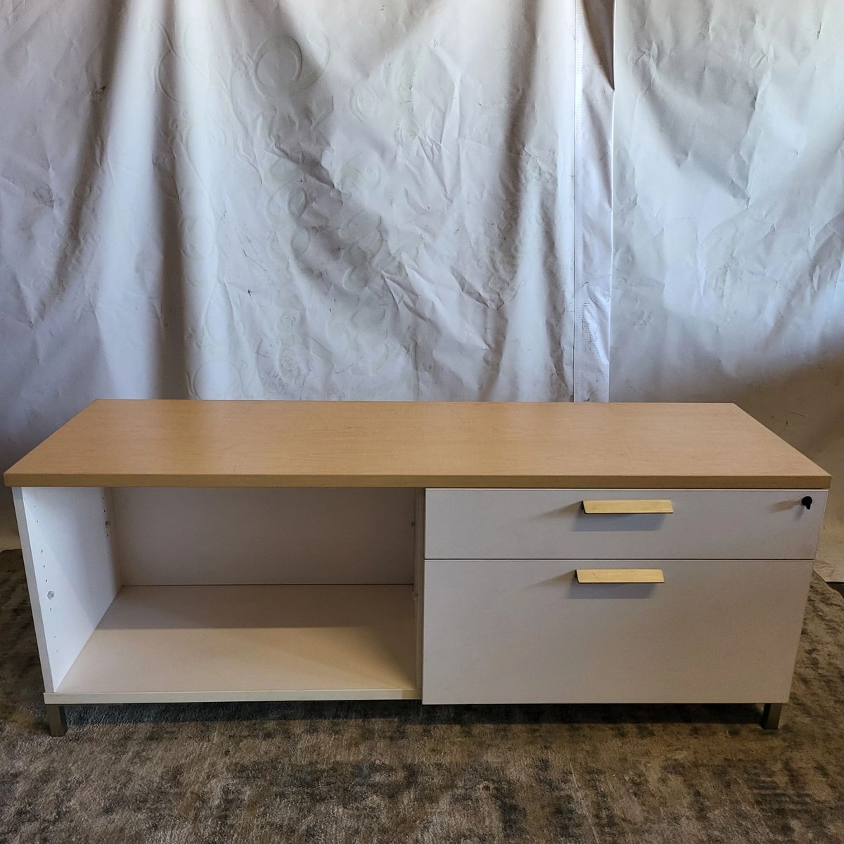 60"W 2-Drawer Locking Credenza