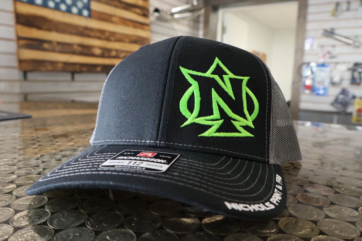 NEW Gray Mesh Back Curved Bill Hats