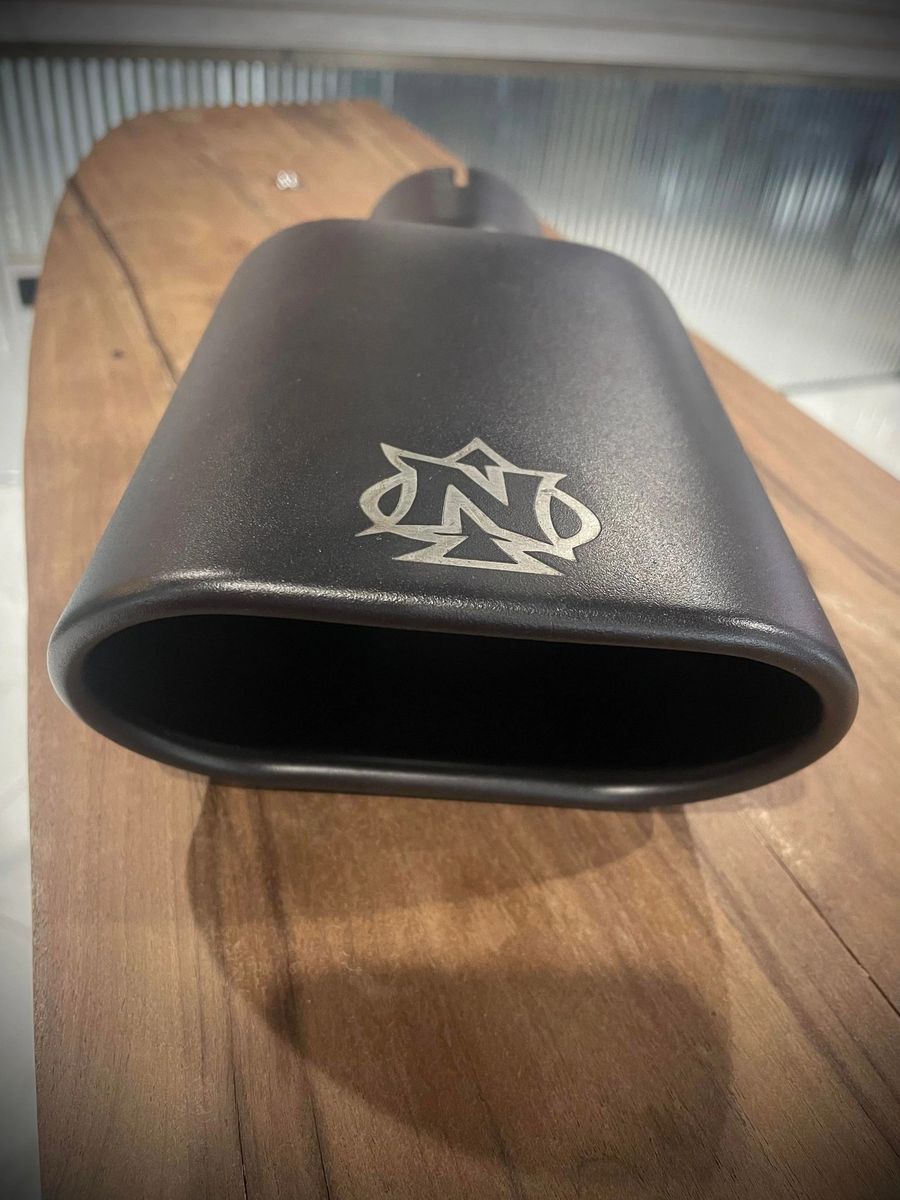 Engraved Oval Exhaust Tips