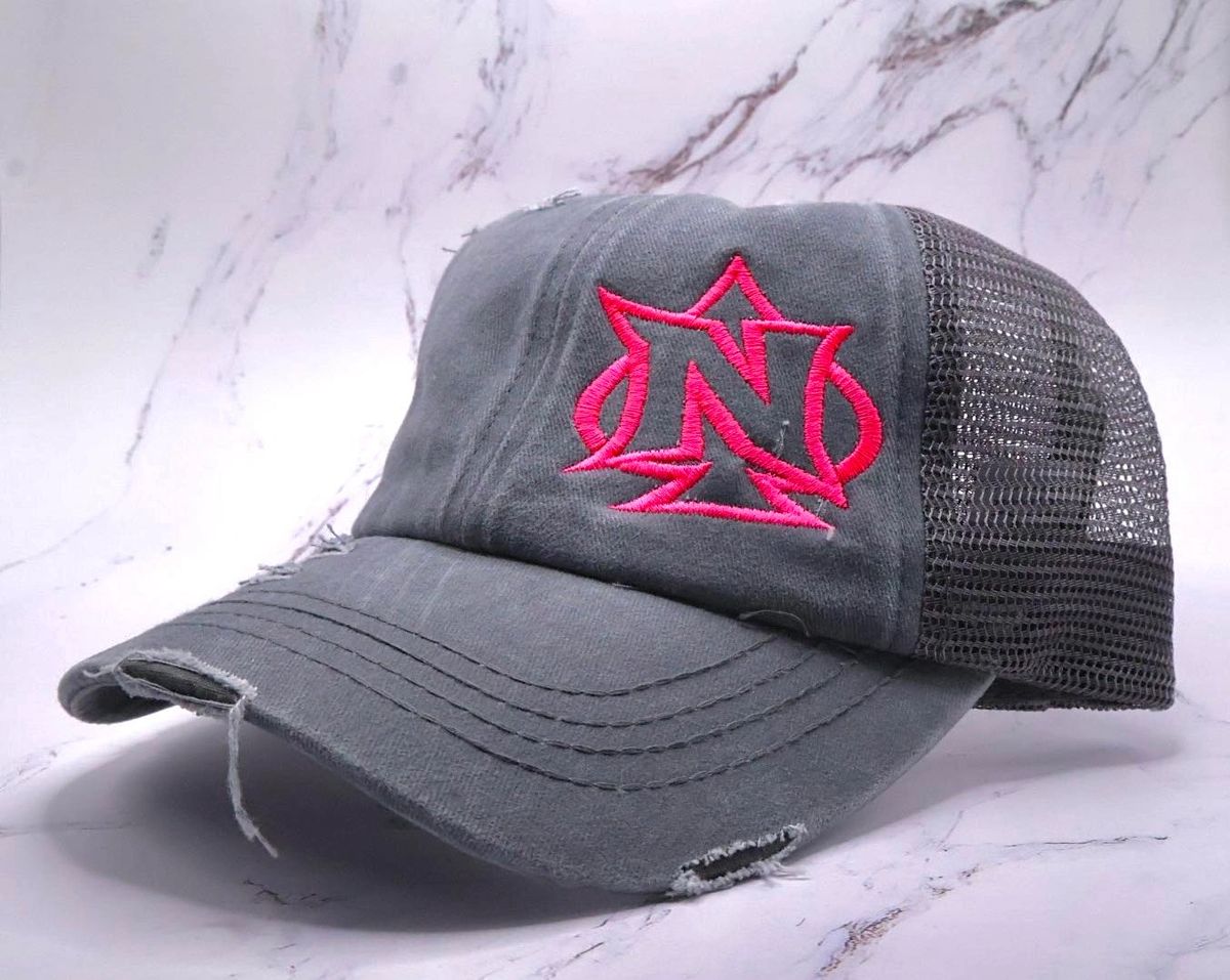 Nichols Distressed Pony Tail Hats