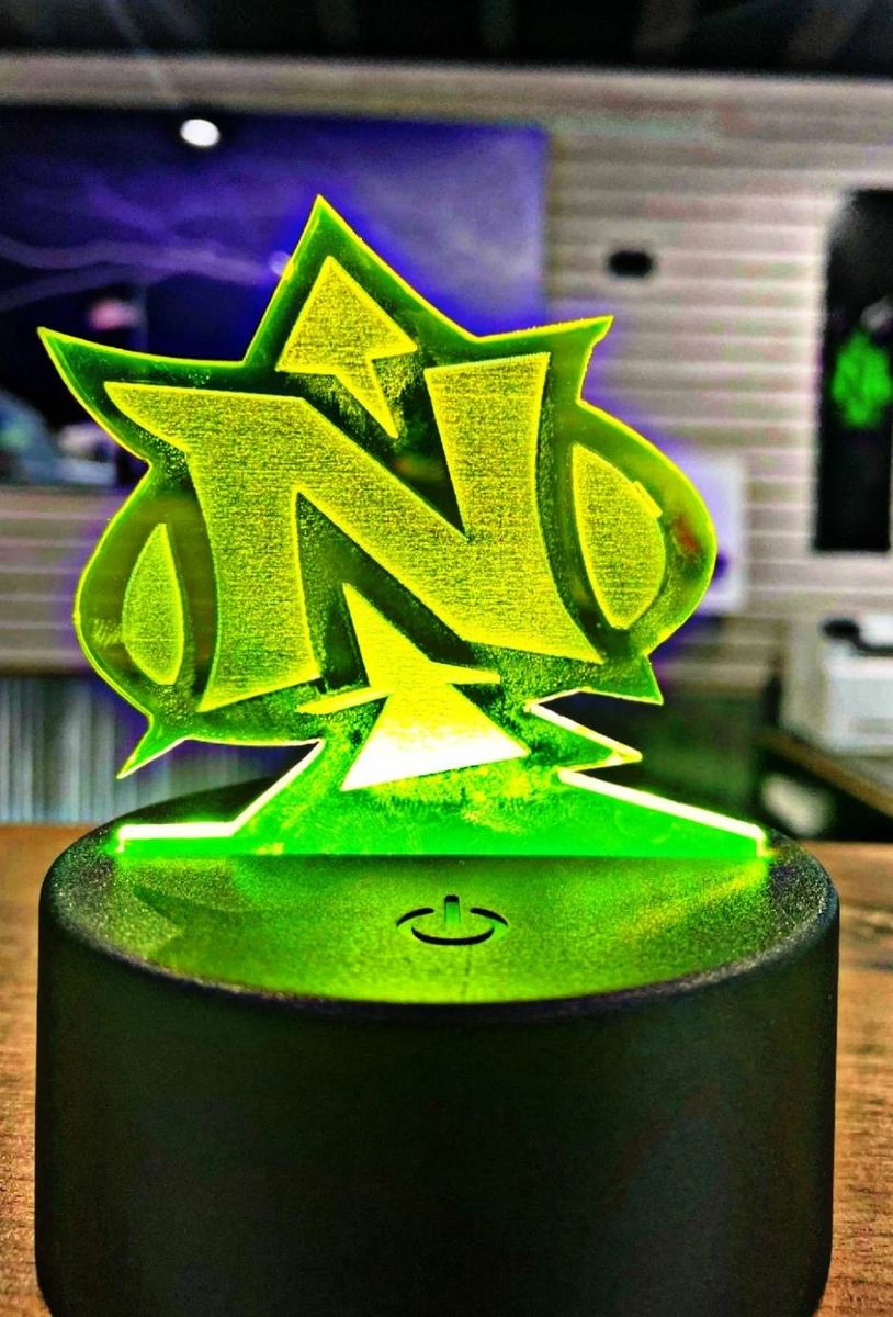 LED Acrylic Light Base with Nichols Logo
