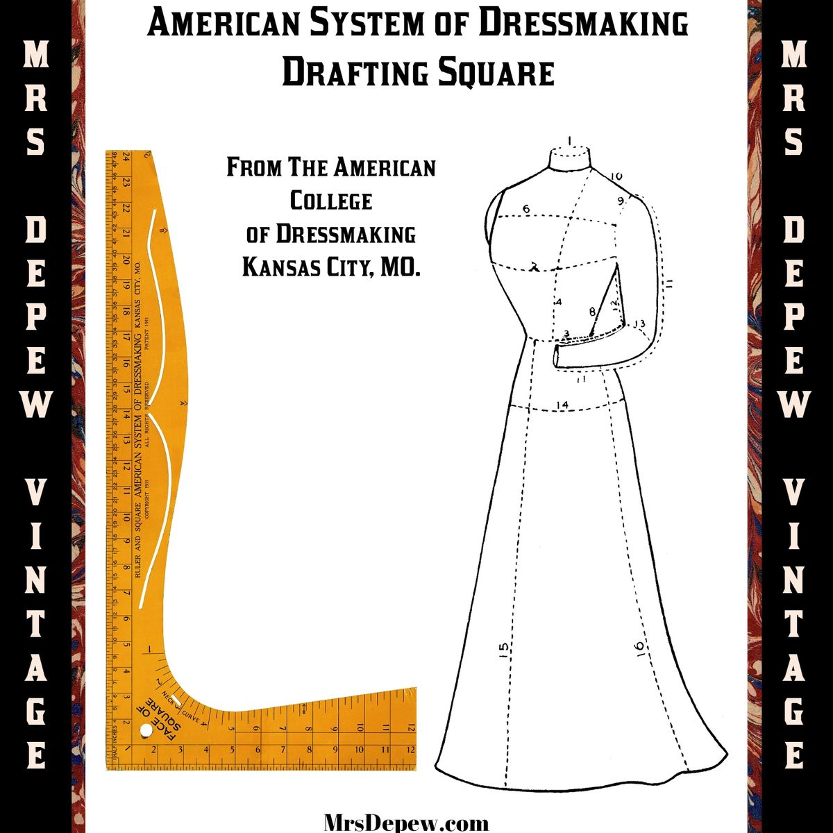 American System of Dressmaking 1900s Tailor Square & Booklets Sewing ...