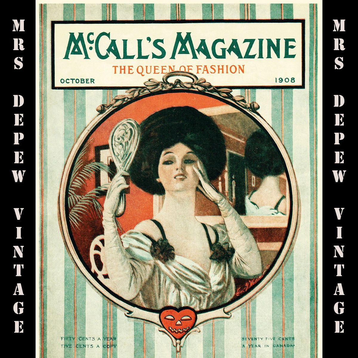 1908 October McCall's Magazine Advertising Sewing Patterns & Corsets ...