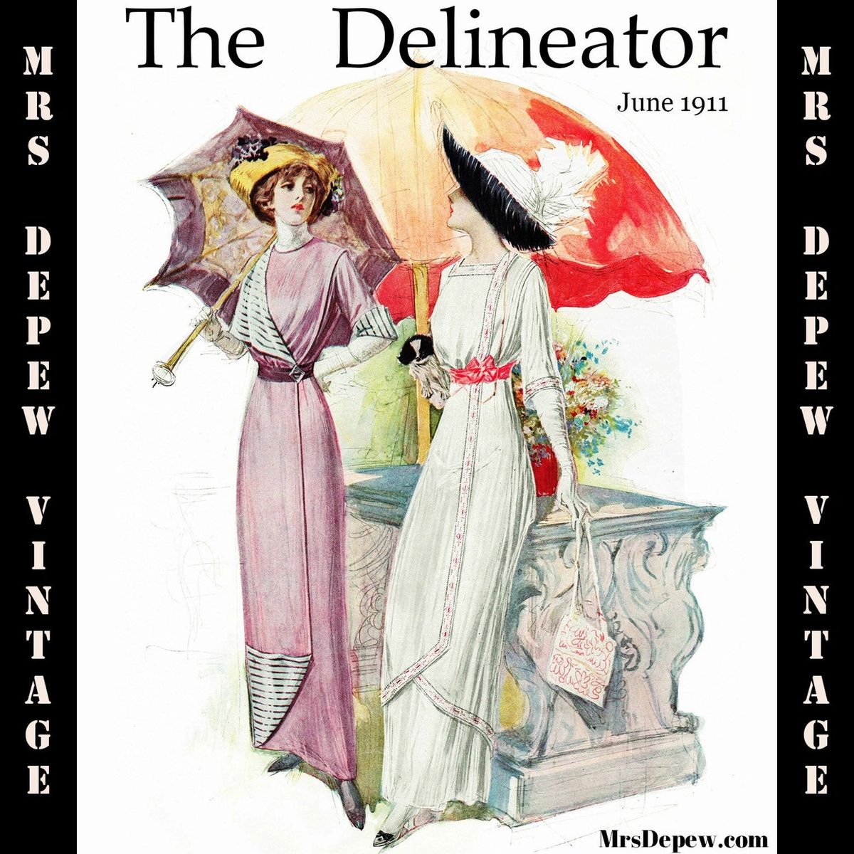 June 1911 Vintage Edwardian Delineator Magazine with Beautiful ...
