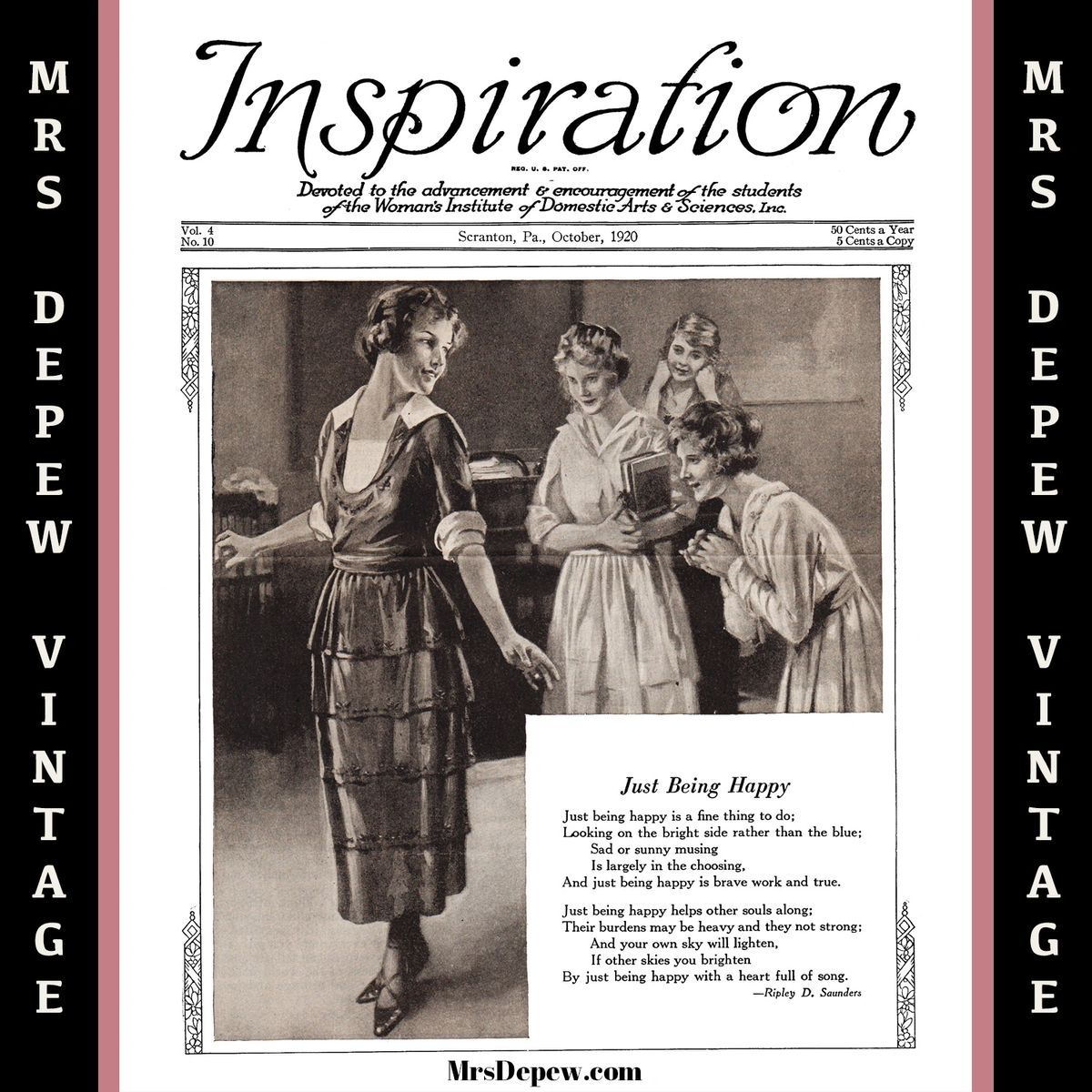1920 October Vintage Sewing Magazine 1920s Inspiration Woman's ...