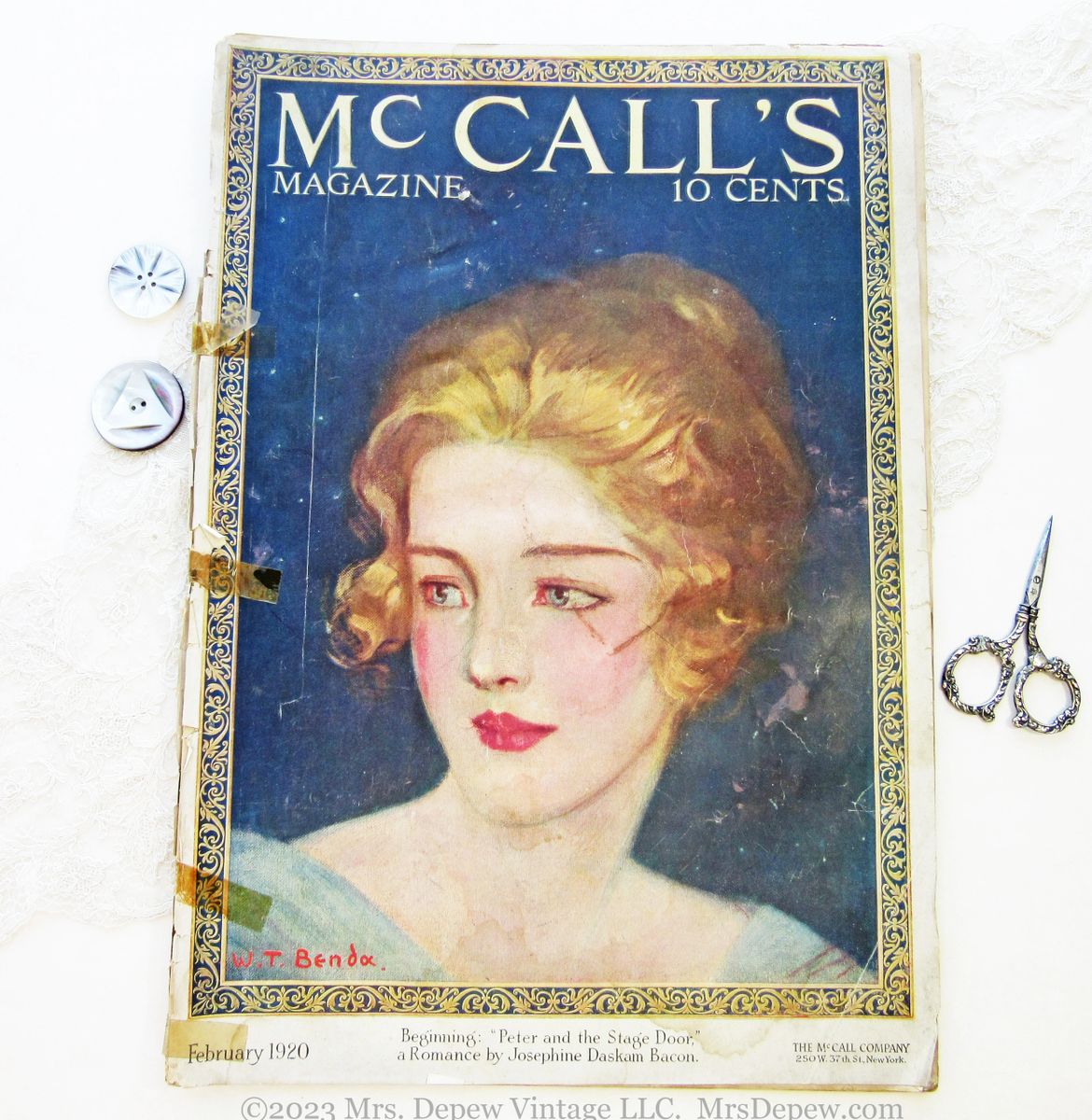 February 1920 McCall's Magazine Advertising Sewing Patterns 1920s ...