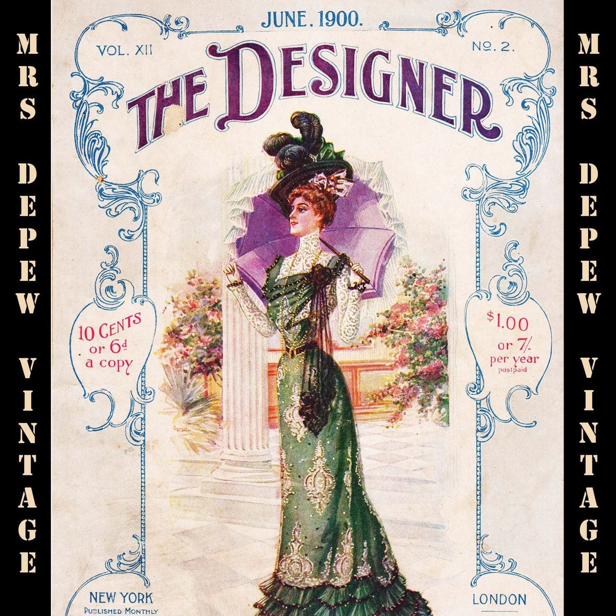 June 1900 The Designer Magazine Advertising Sewing Patterns, Gowns ...
